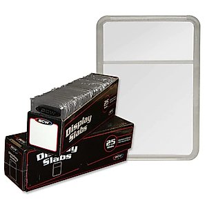 BCW Coin Display Slab - No Insert | 25 ct | Stackable Storage for Stamps, Coins, and Collectibles | Archival Safe Storage Case for Coin | Coin Holder Display Slab | Coin Collection Holder