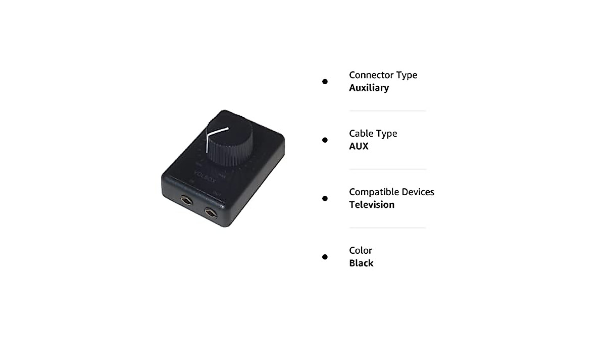 Volbox Inline Audio Volume Control | 3.5mm Aux Attenuator