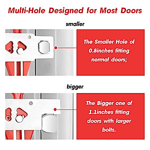 AceMining Upgraded Portable Door Lock & Black Door Stop Alarm