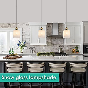 HGHYjrxfkl 1 Pack Alabaster White Glass Lamp Shade, Cylinder Glass Lamp Shade Replacement with 1-5/8-inch Fitter Opening for Pendant light, Desk lamp,Wall Sconces and Bathroom Vanity lights.