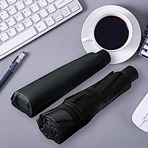 GENMAI SOEASY Compact Travel Umbrella for Rain,8 Ribs Strong Windproof Umbrellas Auto Open & Close Collapsible Small Folding Portable Umbrella for Car,Backpack Men and Women Automatic Black