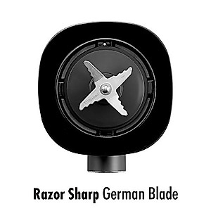 ZWILLING Enfinigy Personal Blender, Piranha Teeth Cross Blade for Ultimate Blending, Smoothies, Shakes and More, 20 fl oz Breakproof Travel Cup with Lid, BPA Free, Black