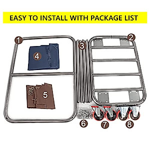 tonchean Rolling Laundry Sorter Cart 2 Bag, Commercial Laundry Hamper Basket Cart with Heavy Duty Lockable Wheels and Removable Bags Industrial Laundry Trolley Cart for Clothes Storage