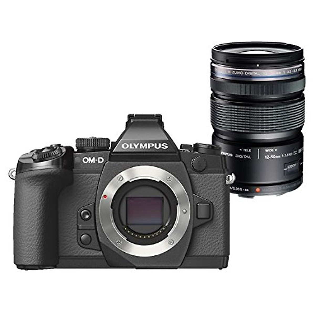 Olympus OM-D E-M1 Mirrorless Micro Four Thirds Digital Camera with ED 12-50mm f3.5-6.3 EZ Lens Kit - International Version (No Warranty)