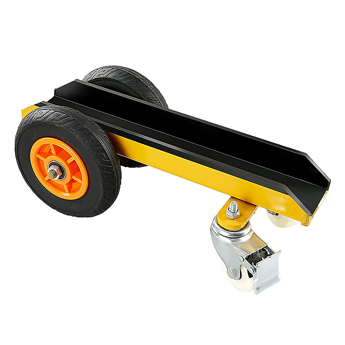 HUTOOLEE Heavy Duty Panel Dolly, Mover Trolley with Solid Tyre Wheels, 300kg Capacity/I-Beam Width 3.4 Inch - 7.87 Inch, for Sheet Material Glass Plywood Door Window Frame Plasterboard