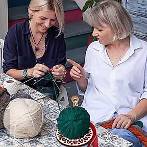 Yarn Holder, Portable Wrist Yarn Holder, Yarn Holder for Crocheting, Wrist Yarn Holder with Wrist Strap, Yarn Ball Holder, Yarn Spinner, Wood Crochet Yarn Holder, Yarn Storage for travel (loving heart)