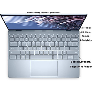 DELL 2023 XPS 13 13.4" FHD+ (Intel 10-Core i7-1250U) Thin & Light Business Laptop, 12-Hr Battery Life, Thunderbolt 4, IR Webcam, Backlit, Fingerprint, Wi-Fi 6E, Win 11 Pro (16G RAM | 512GB SSD)