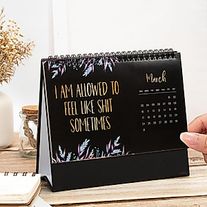 Desk Calendar 2024 | Calendar for Tired-Ass Women | Fu-ck it 2024 Calendar | Sweary Calendar Planner | 2024 Calendar Monthly to View Planner for Family School Office