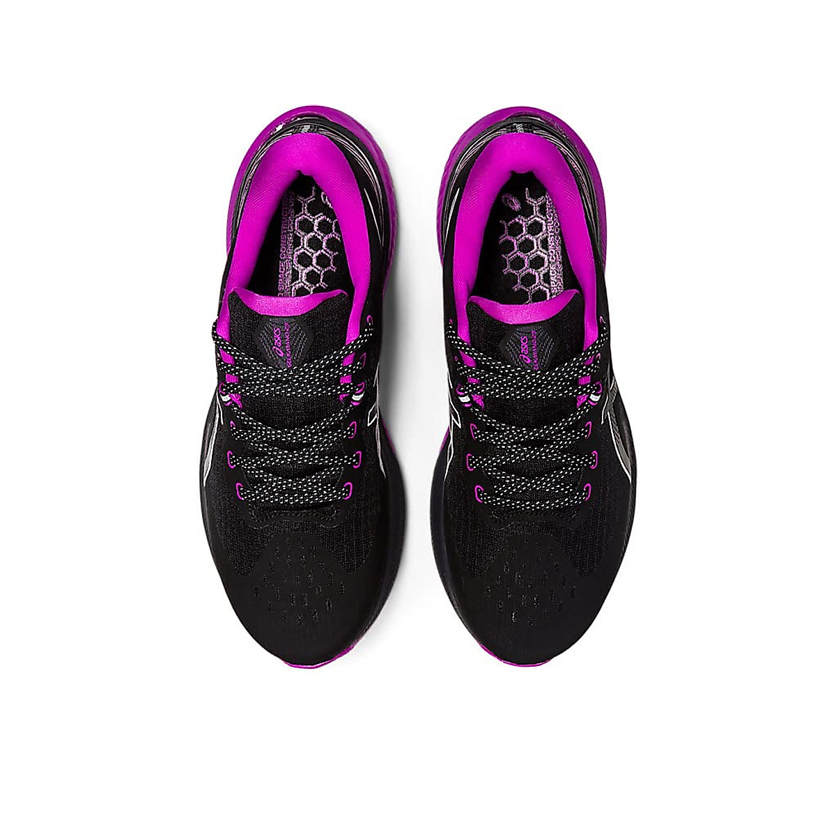 ASICS Women's Gel-Kayano 29 LITE-Show Running Shoes, 8.5, Black/Orchid