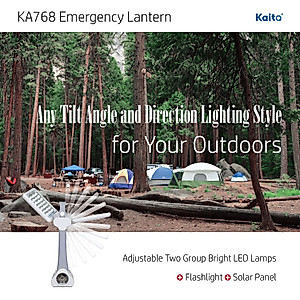 Kaito KA768 Multi-Functional Twin-Panel Rechargeable & Portable Solar LED Lantern