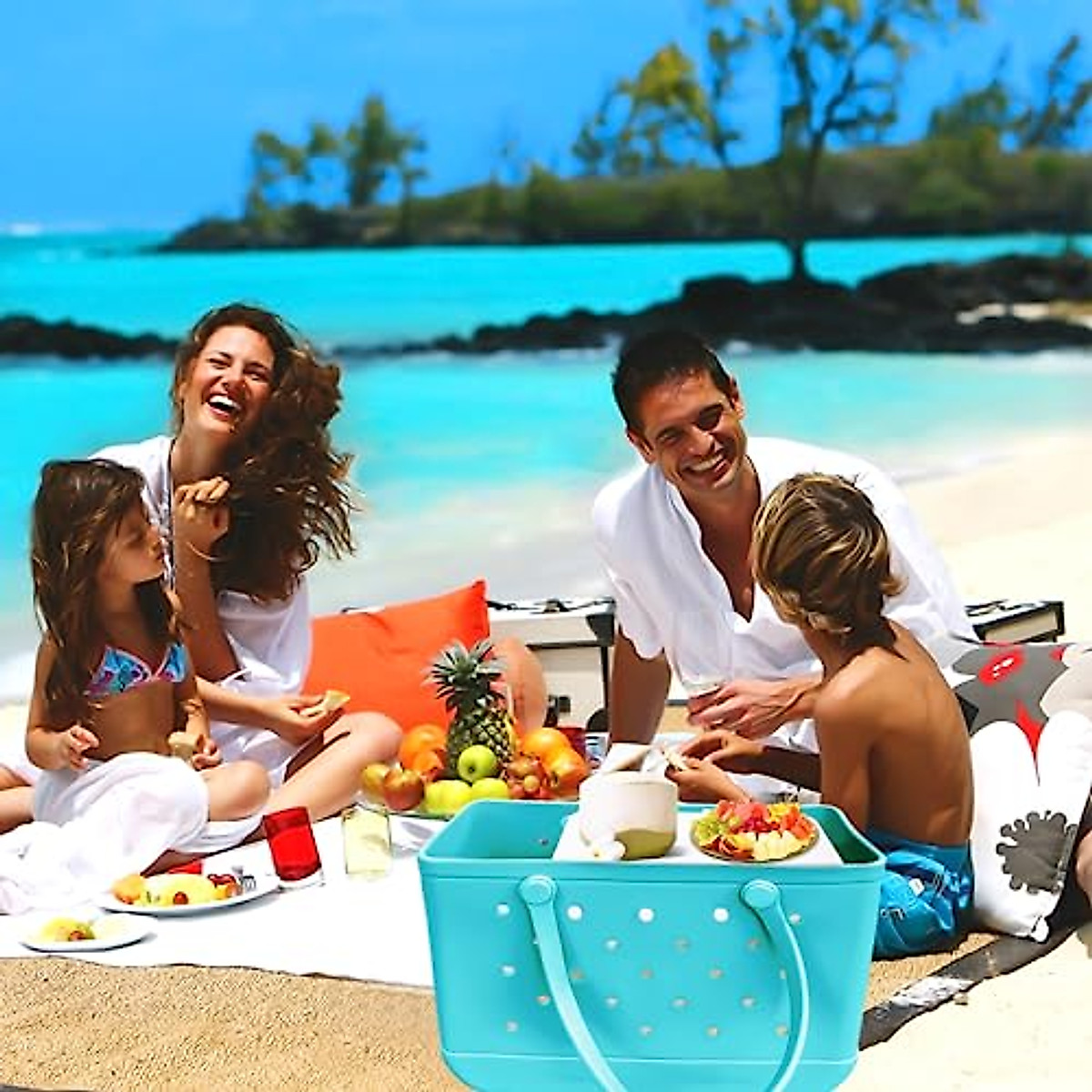 BABORUI 2 Pack Divider Tray for Bogg Bag, Upgraded 16Pcs Buttons Inserts Tray for Bogg Bag Accessories Compatible with Large Simply Southern/Bogg Bag Original X Large (White)