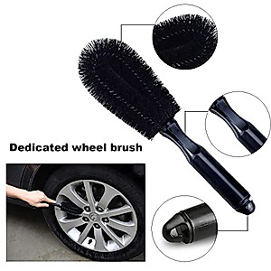 Exiron 22 Pcs Car Cleaning Tools Kit with Car Detailing Brush Wash Set,Auto Detailing Drill Brush Set for Cleaning Wheels, Dashboard, Door Handles, Leather, Signs, Air Vents, Rims,Tires