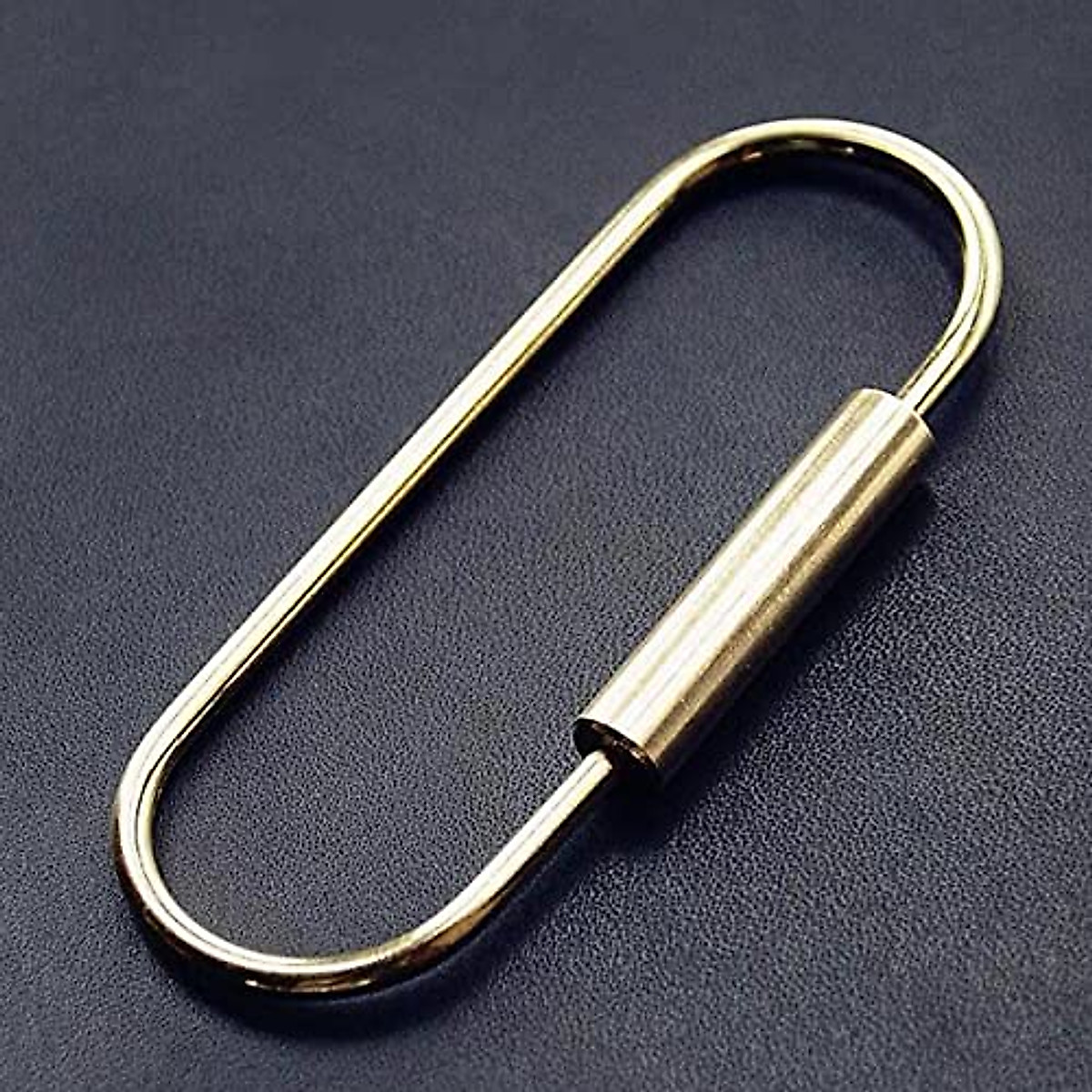 ARFUKA Keychain Brass Screw Lock Keychain Ellipse Shape Key Holder Unisex Key Organizer Keyring Birthday Christmas Wedding Valentine's Day Gift for Men and Women