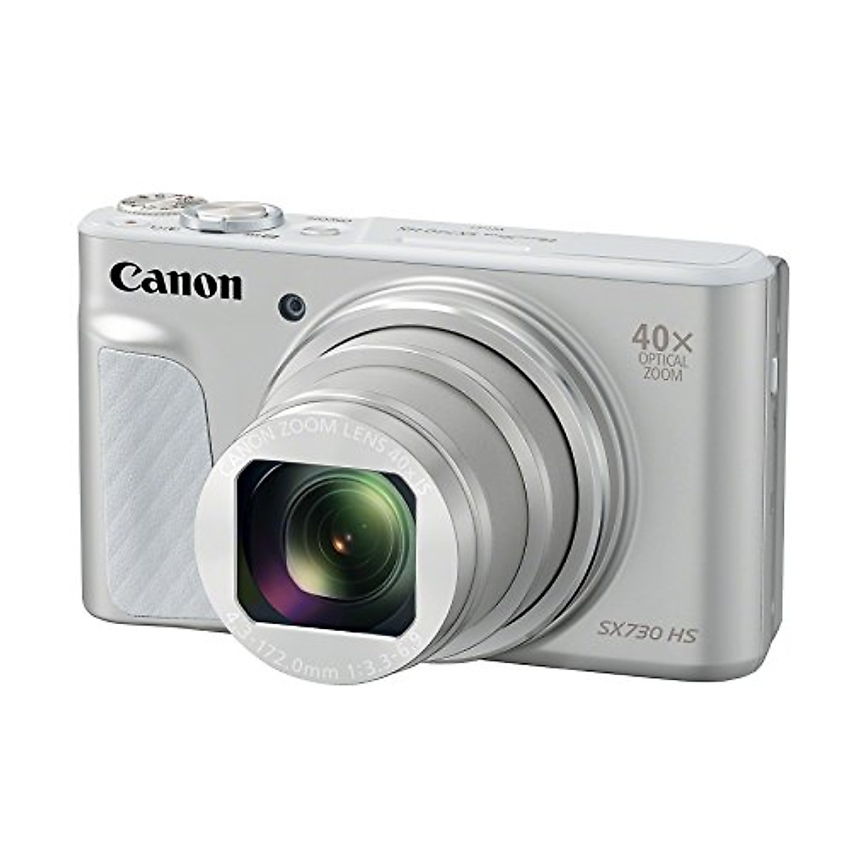 Canon Cameras US 1792C001Canon PowerShot SX730 Digital Camera w/40x Optical Zoom & 3 Inch Tilt LCD - Wi-Fi, NFC, & Bluetooth Enabled (Silver), 6.30 Inch x 5.80 Inch x 2.70 Inch