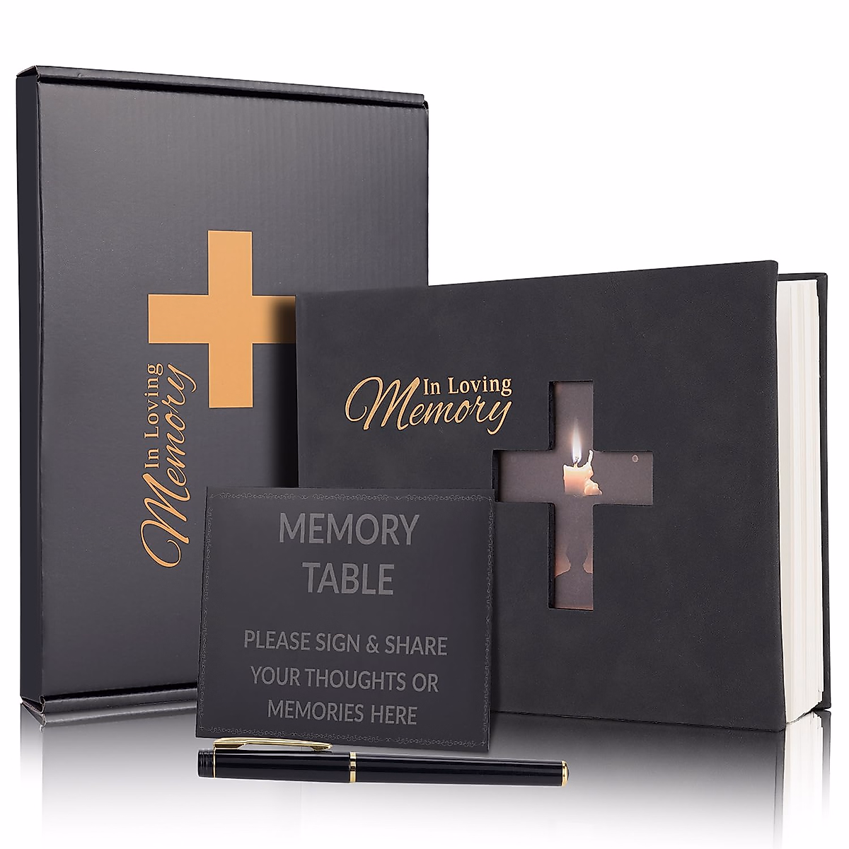 Funeral Guest Book For Memorial Service ,Funeral Sign In Book for guests,Hardcover Funeral Guest Books Celebration of Life,In Loving Memory Guest Sign In Book for Funeral,total 88 pages for 280 Guests