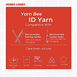 Yarn Bee 4 - Medium Yarn for Crocheting & Knitting – Soft Yarn Skein – 164 Yards of Mercerized Cotton Yarn for Crocheting Blankets, Hats, & More – Craft Supplies for Handcrafting, Beige