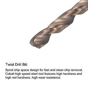 uxcell M4 x 0.7 Spiral Flute Tap 3.3mm Drill Bit Set, Metric Titanium Plated M35 Cobalt High Speed Steel Machine Threading Screw Tap Drilling Tool