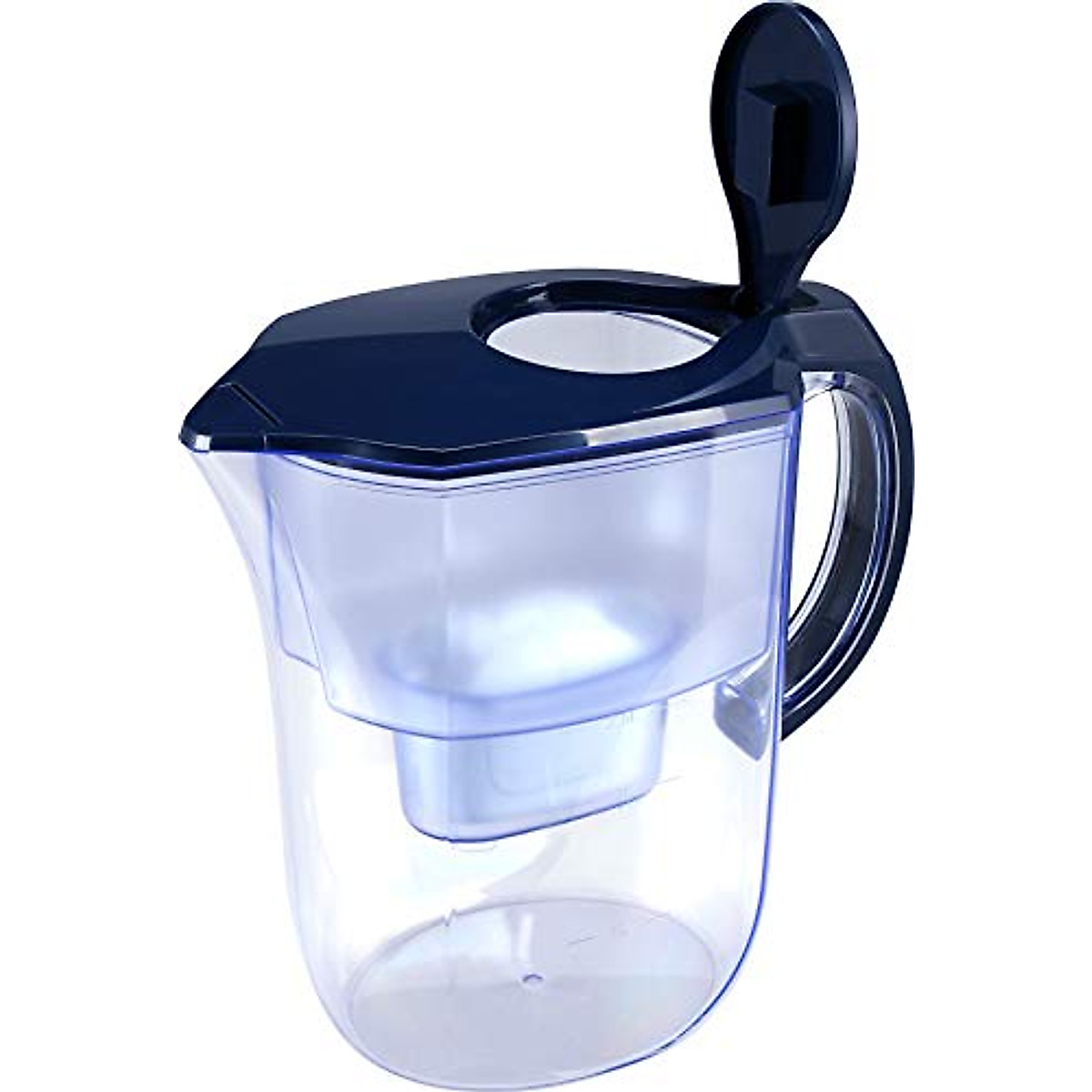 EHM Ultra Premium Alkaline water Filter Pitcher - 3.8L, Activated Carbon Filter- BPA Free, Healthy, Clean, & Toxin-Free Mineralized Alkaline Water in Minutes- Up to 9.5 pH-2023 Model (Blue, 3 filters)