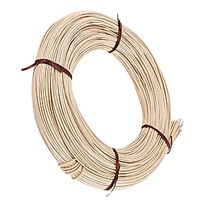 GANAZONO 1 Roll Woven Rattan Chair Outdoor Rattan Furniture Storage Baskets Wicker Basket Weaving Rattan Table Knit Rattan Basket Round Reed DIY Rattan Chair Repair Material Rattan Webbing