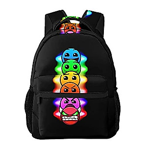 Geo-Metry Da-Sh Pom-Pom-Lam Backpacks Satchel Casual Lightweight Daypack Laptop Backpack School Book Bag