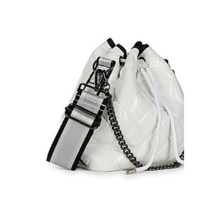 Haute Shore - Lindsey Blanc Puffer Bucket Bag, White Quilted