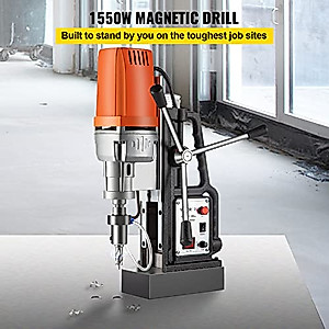 Mophorn 1550W MD50 Magnetic Drill 500 RPM Spindle Speed Electric Magnetic Drilling System with 2 Inch Boring Diameter and 2900 LBS Magnet Force