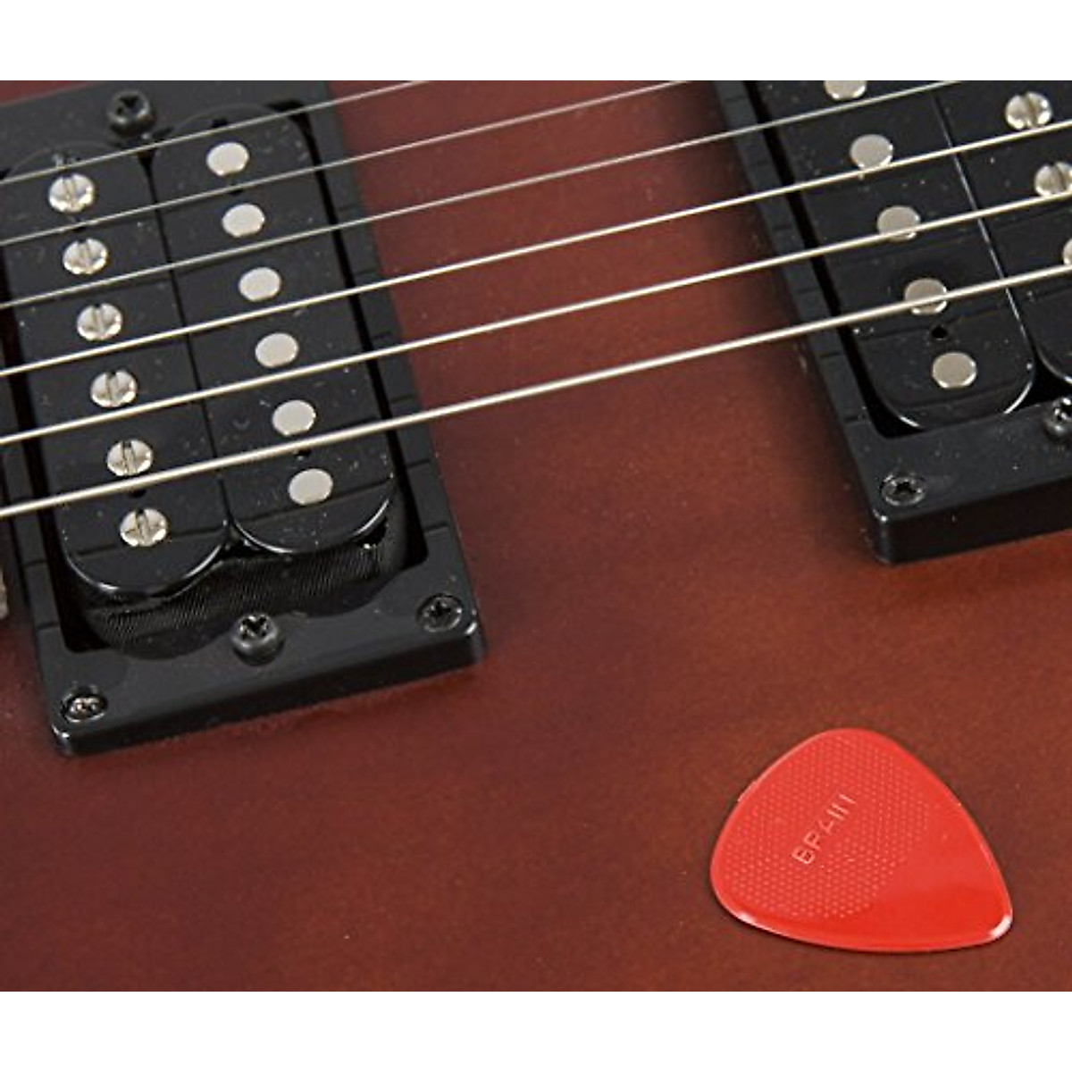 Snarling Dogs Brain TNSDB351, 0.73 Guitar Picks, 12-Piece, Collectible Tin, Red Nylon, 0, 0.73mm