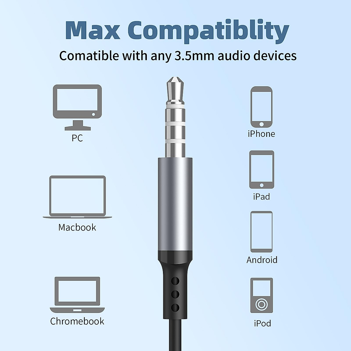 BENEWY ME910 Earphones, Wired Headphones with Microphone, in-Ear Noise Lsolating Earbuds and Volume Control, 3.5mm Jack Earphones for iPhone, iPod, iPad, MP3, Huawei, Samsung