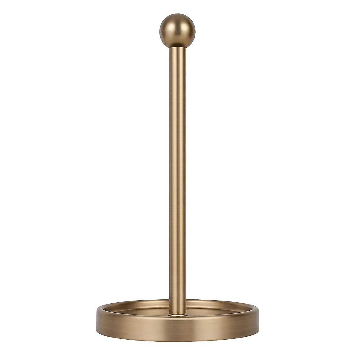 Ivilon Countertop Paper Towel Holder - Modern Sleek Ball Minimalist Design - Color Warm Gold