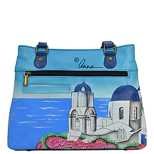 Anna by Anuschka Women’s Leather Shoulder Satchel, Magical Greece