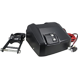 12V Up to 35 LBS Electric Marine Anchor Winch, Saltwater Boat Anchor Windlass Kit, Heavy Duty Towing Winches for Fishing Boat Pontoon Boat (Black, 35 LBS)