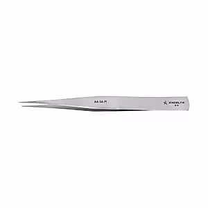 Excelta Straight Medium Point Tweezers, Anti-Magnetic Stainless Steel, Ideal for General Purpose Use, 5” Length, Intermediate