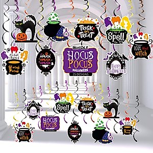 Hocus Pocus Party Hanging Swirl Hocus Pocus Halloween Decorations Hocus Pocus Birthday Decorations for Halloween Witches Party Decorations