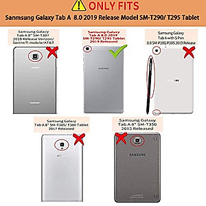 Galaxy Tab A 8.0 2019 Case,T290 T295 Cover, Dteck Multi-Angle Viewing Stand Flip Shell Wallet Case for Samsung Galaxy Tab A 8.0 inch 2019 Released Model SM-T290 / SM-T295 / SM-T297, Twinkle Butterfly