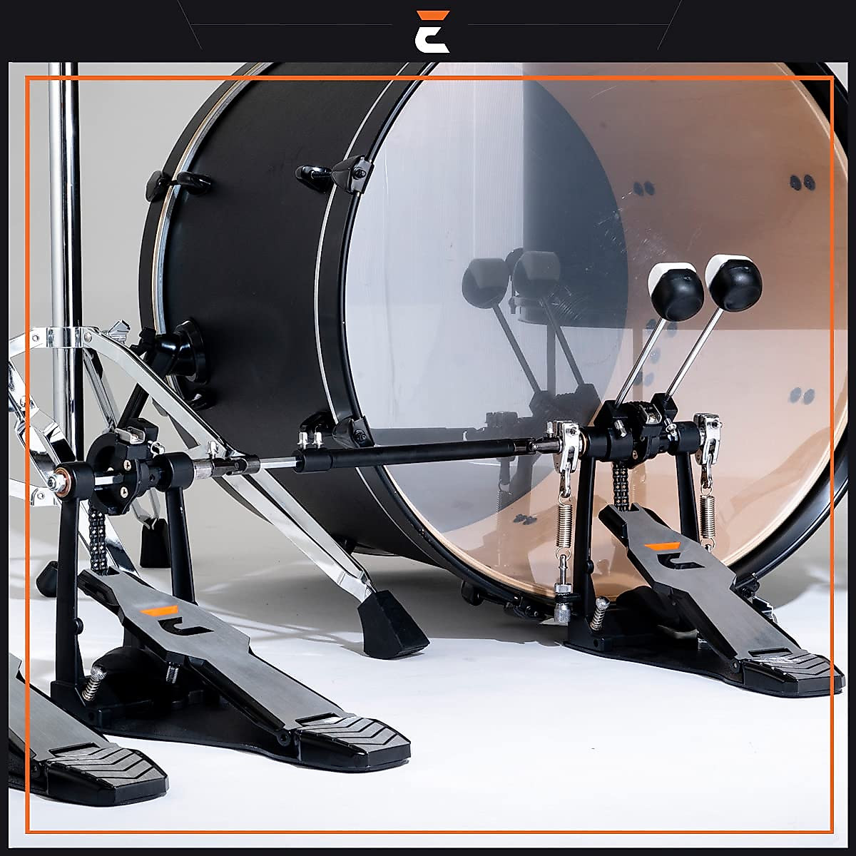 Premium Double Bass Drum Pedal, Edge Hardware Design (EHWD) PE1D