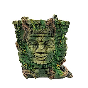 Tfwadmx Aquarium Decoration Statue Fish Tank Ancient Roman Ruins Ornament Cave Hideout for Fighting Fish, Hermit Crabs, Crayfish, SuckerFish, Guppy