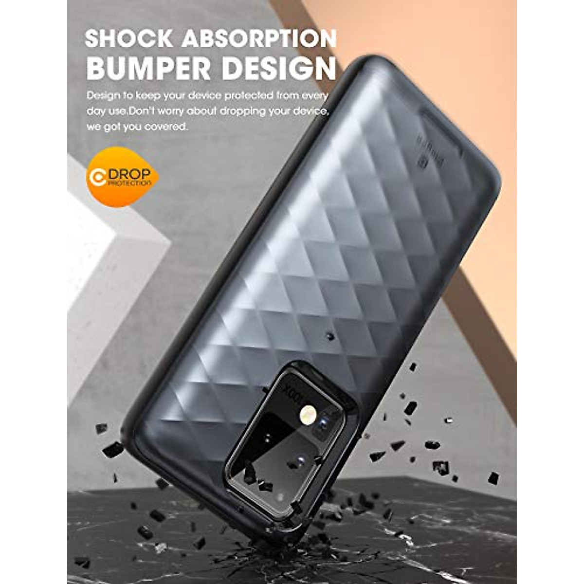 Galaxy S20 Ultra Case, Clayco [Argos Series] Premium Hybrid Protective Wallet Case for Samsung Galaxy S20 Ultra (Built-in Credit Card/ID Card Slot) (Black)