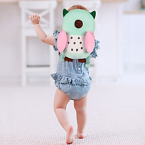 Mounting UP Baby Toddler Walker Head Protector Backpack Adjustable Wear Head Protection Safety Pad Backpack Baby Toddler & Walker Walking & Crawling Cute Owl MTY