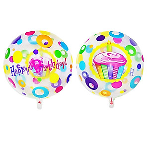Happy Birthday Foil Mylar Helium Balloons 24 Pcs/Set 18" for Birthday Party, Aluminum Balloon Birthday Party Decorations
