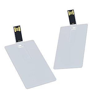 Custom Logo USB Flash Drive in Credit Card Shape, Personalised Memory Stick in Bulk for Promotion(25pcs, 8GB)