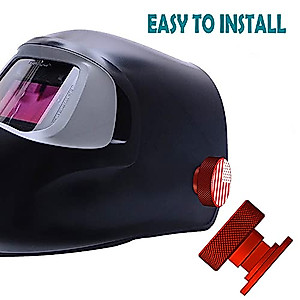 Welding Hood Helmet Pipeliner Fasteners-1Pair USA Flag Pattern Aluminum Helmet Pipeliner Headgear Replacement Parts Accessories Screws Flip Hood, Anti-rust