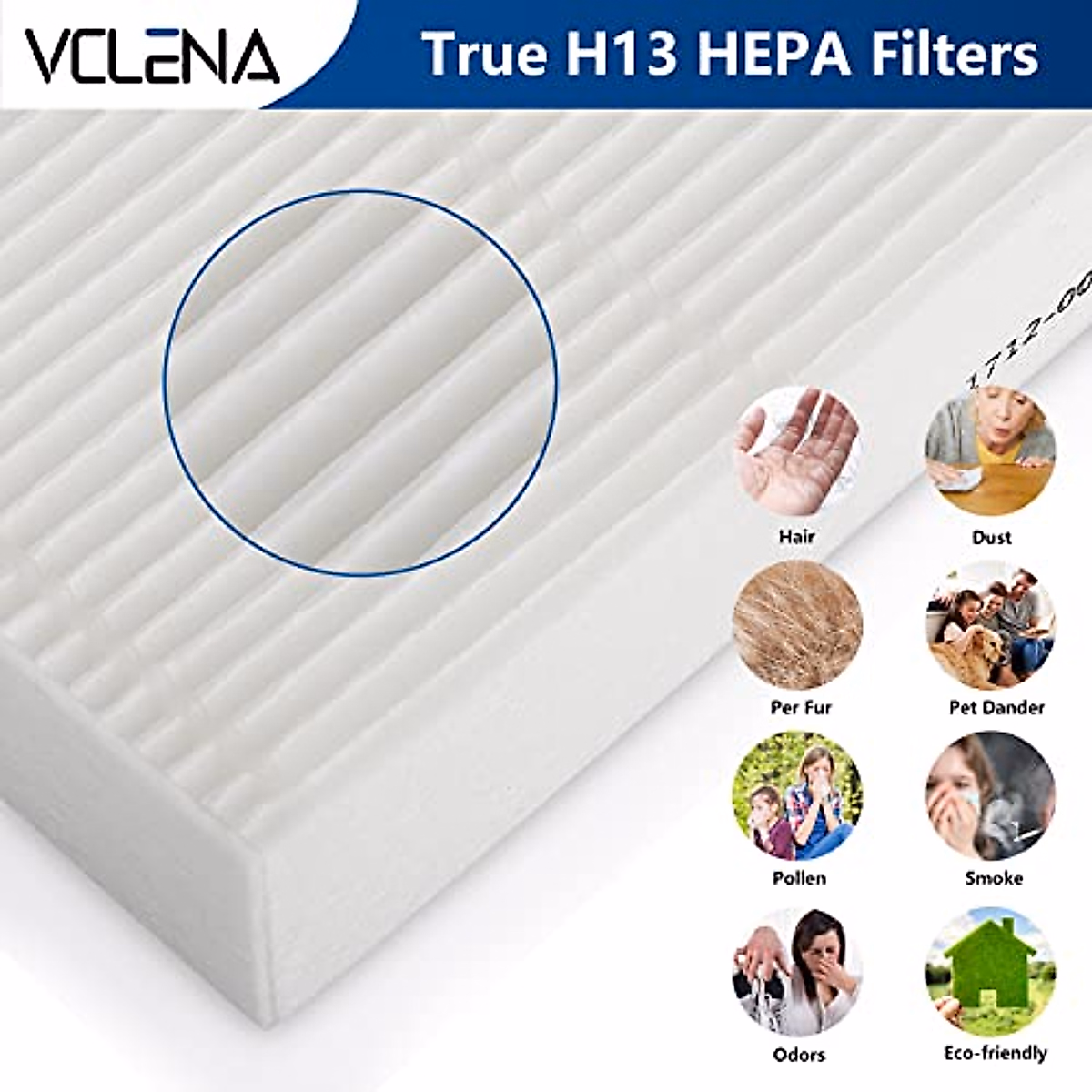 115115 Replacement Filter A True HEPA Compatible with Winix C535 HEPA Filter Winix 5300, 5300-2, 6300, 6300-2, P300 PlasmaWave Air Purifier Filter, Compare to Part #115115 Size 21(3 Pack) …