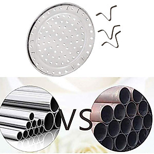 Steaming Rack Household Stainless Steel Cooking Ware Thickened Steaming Rack Stand (12 inch)