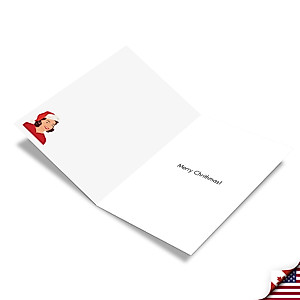 NobleWorks - Merry Christmas Greeting Card with Envelope (4.63 x 6.75 Inch) - Another Eggnog C9534XSG