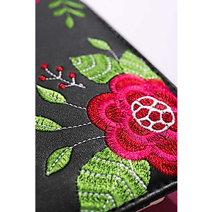 Guokichy Journal Travel Composition Notebook Filofax Planner Organiser Refills for Monthly Weekly Daily (Embroidery, A6)