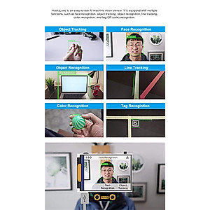 HUSKYLENS - an Easy-to-use AI Machine Vision Sensor/Smart Vision Robot Camera- Face Recognition Tracking for Raspberry Pi, Micro: bit (HUSKYLENS)