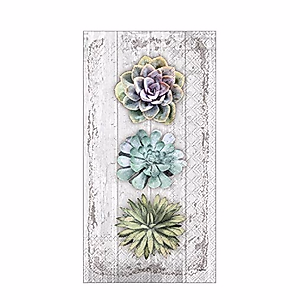 Boston International Disposable Hand Towels, Decorative Paper Guest Towels for Bathroom or Paper Napkins Dinner Napkins Succulents Cactus Decor Pak 32