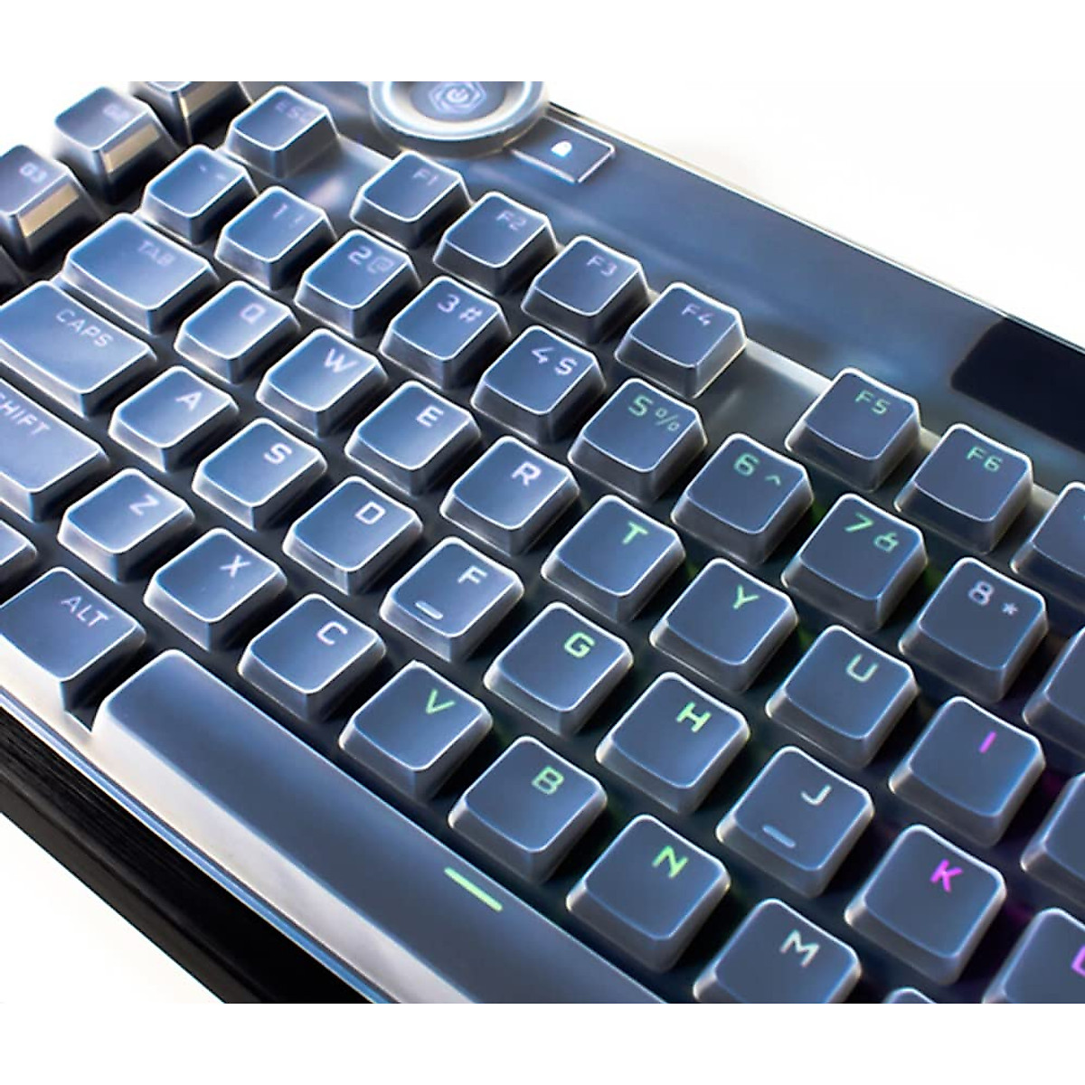 Silicone Keyboard Skin Cover Compatible for Corsair K100 RGB Mechanical Gaming Keyboard, Corsair K100 RGB Optical-Mechanical Gaming Keyboard (Clear)