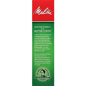 Melitta 4 Cone Coffee Filters, White, 40 Total Filters Count - Packaging May Vary