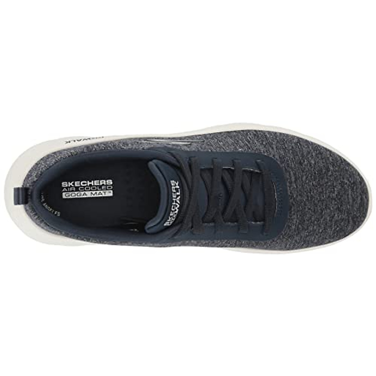 Skechers Women's GO Walk Flex-Dazzling Smile Sneaker, Navy, 6